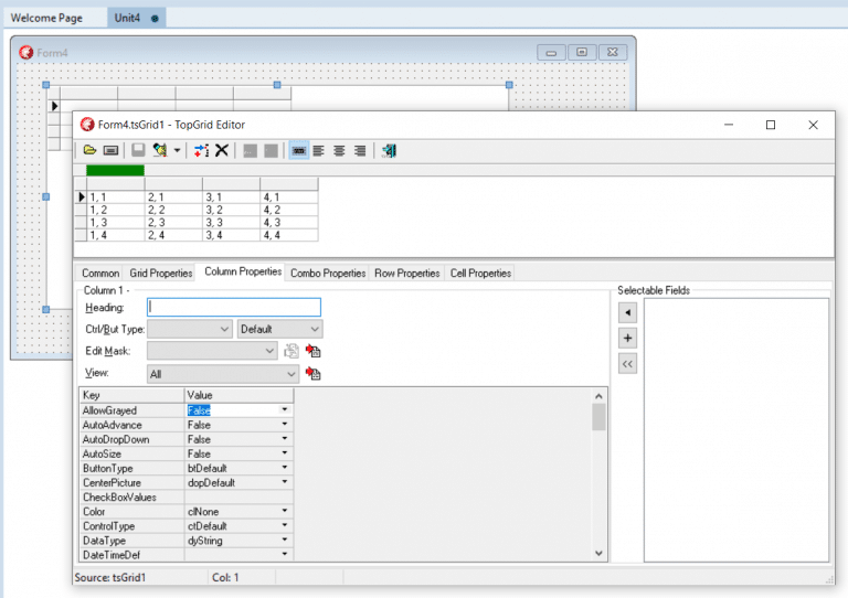 Topgrid for Delphi 10.4 - GDK Software
